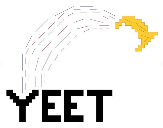 Yeet Cross Stitch Pattern - Etsy