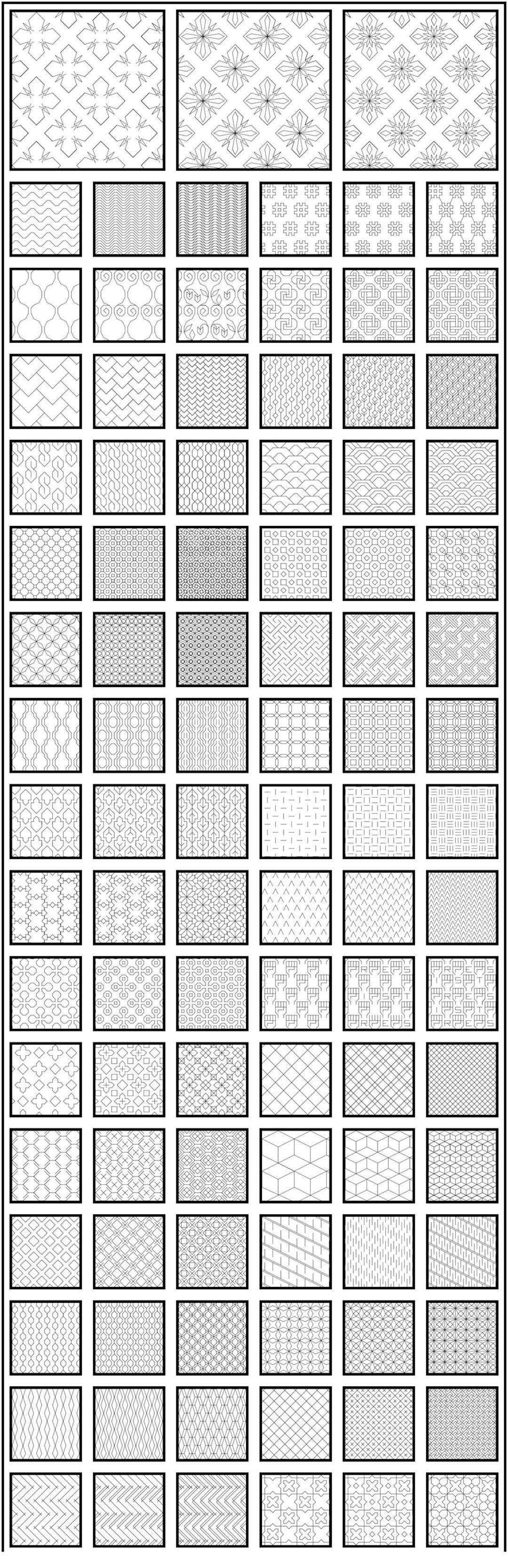 Shaded Blackwork Sampler - Etsy