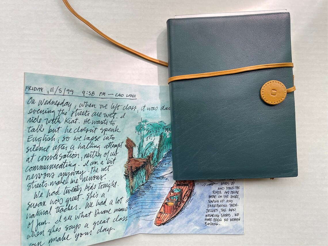 Artisan Leather Notebook, Heavy Weight Paper. - Etsy