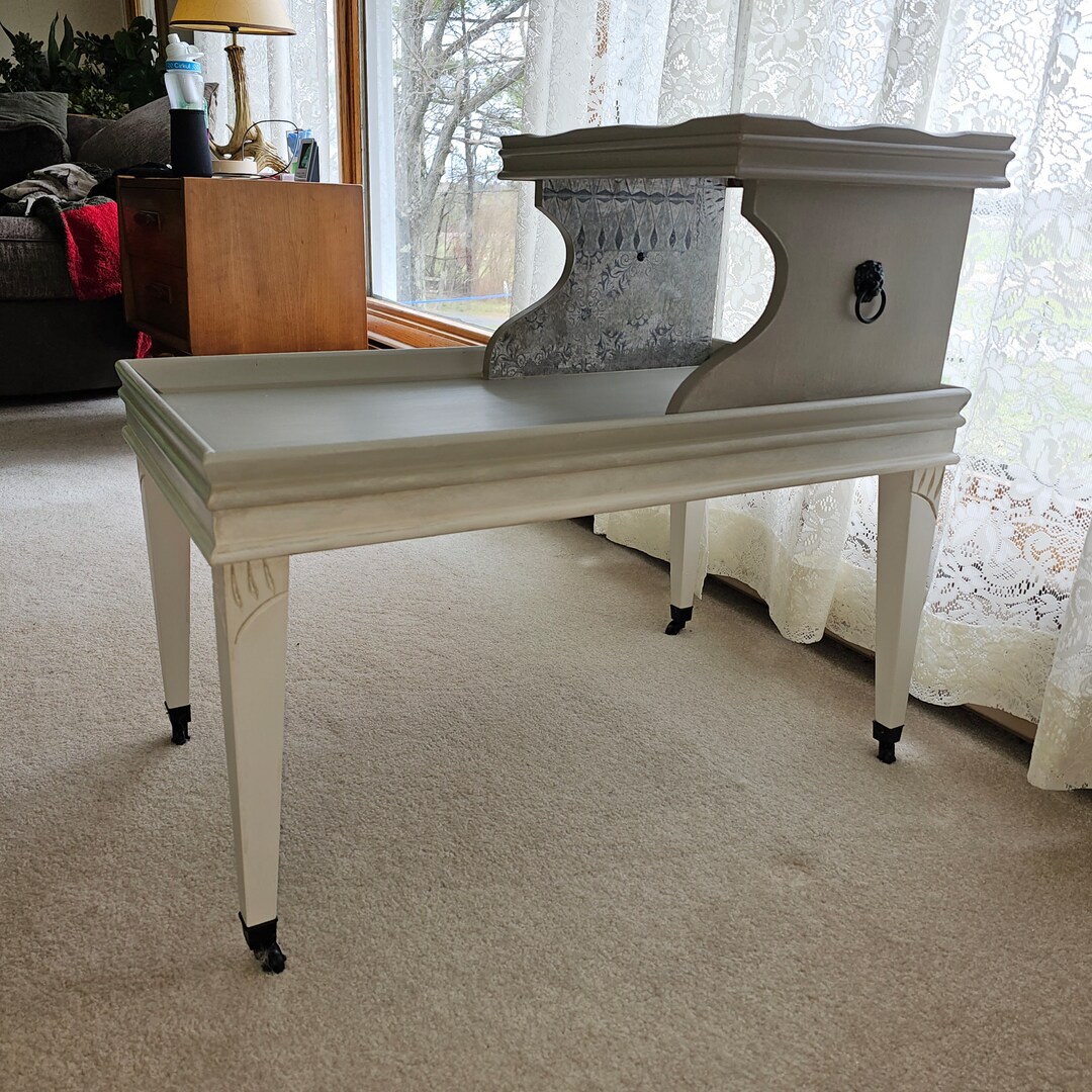 Vintage MCM Side Table With Original Hardware - Etsy