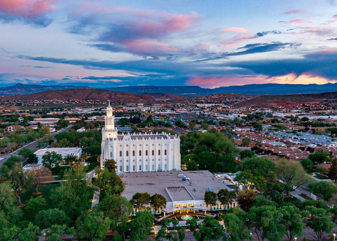 St. George, Utah LDS Temple (hi-res Digital Download) - Etsy