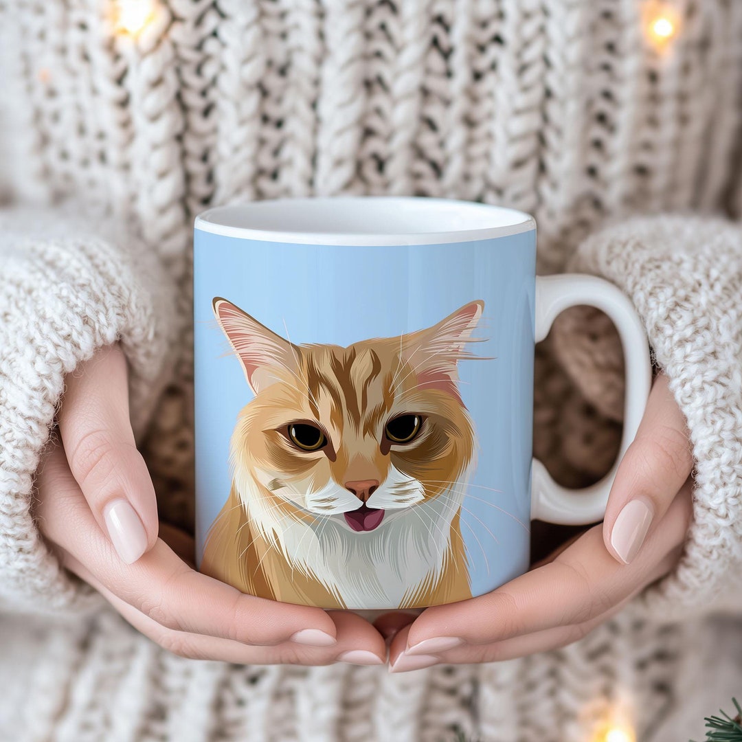 Cat Photo Mug, Custom Pet Coffee Mug, Cat Lover Coffee Mug, Pet Coffee ...