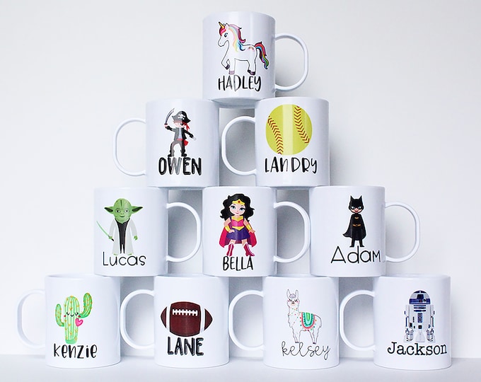 Personalized Kids Coffee Mug | 81 Design Options | Unbreakable ...