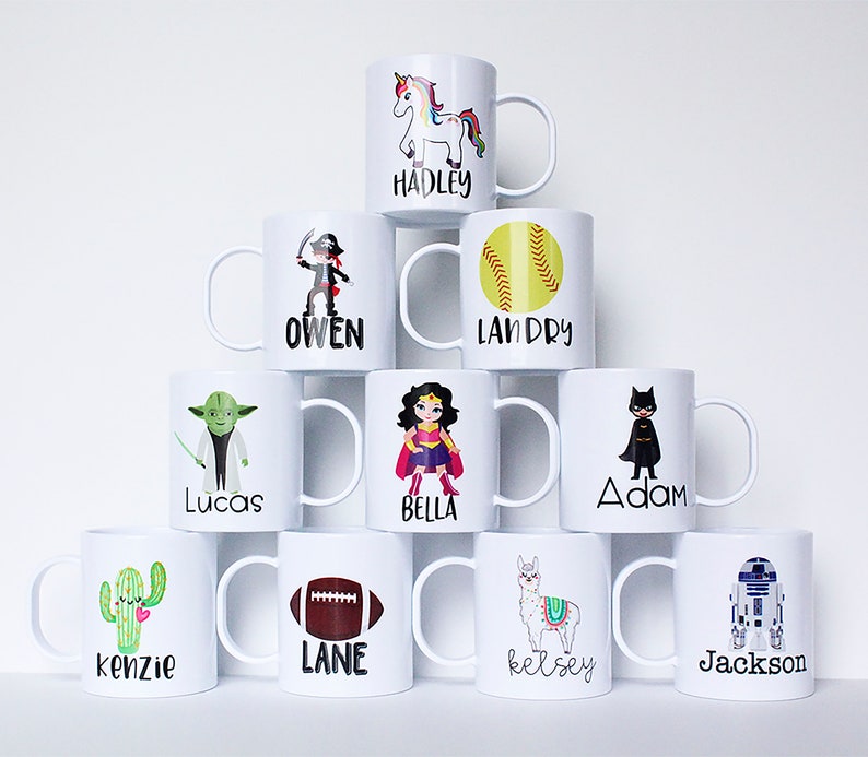 Personalized Kids Coffee Mug 81 Design Options Unbreakable - Etsy