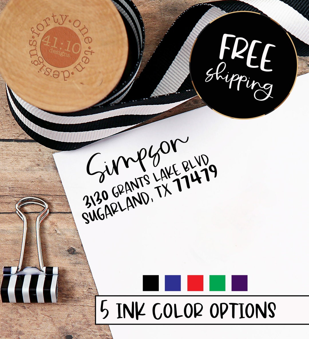 Personalized Stamp Self Inking Custom Address Stamp Wedding Stamp ...