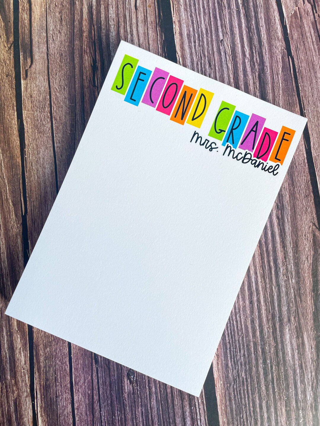 Personalized Notepad | Teacher Notepad | Teacher Appreciation Gift ...