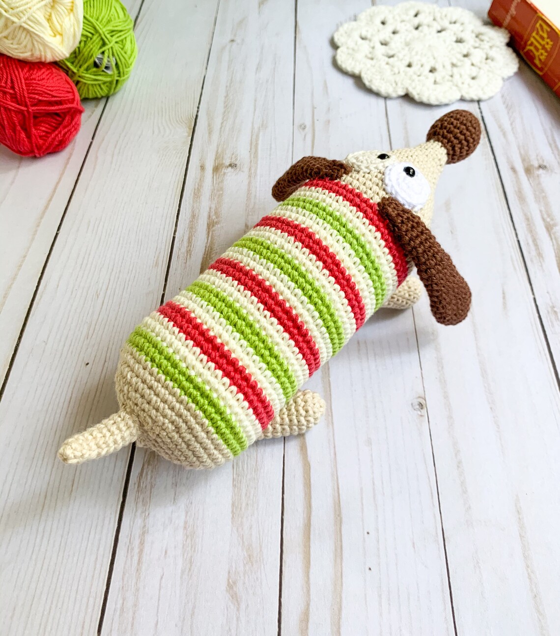 Crochet PATTERN Amigurumi Stuffed Dog Dachshund Pdf Photo Tutorial - Etsy