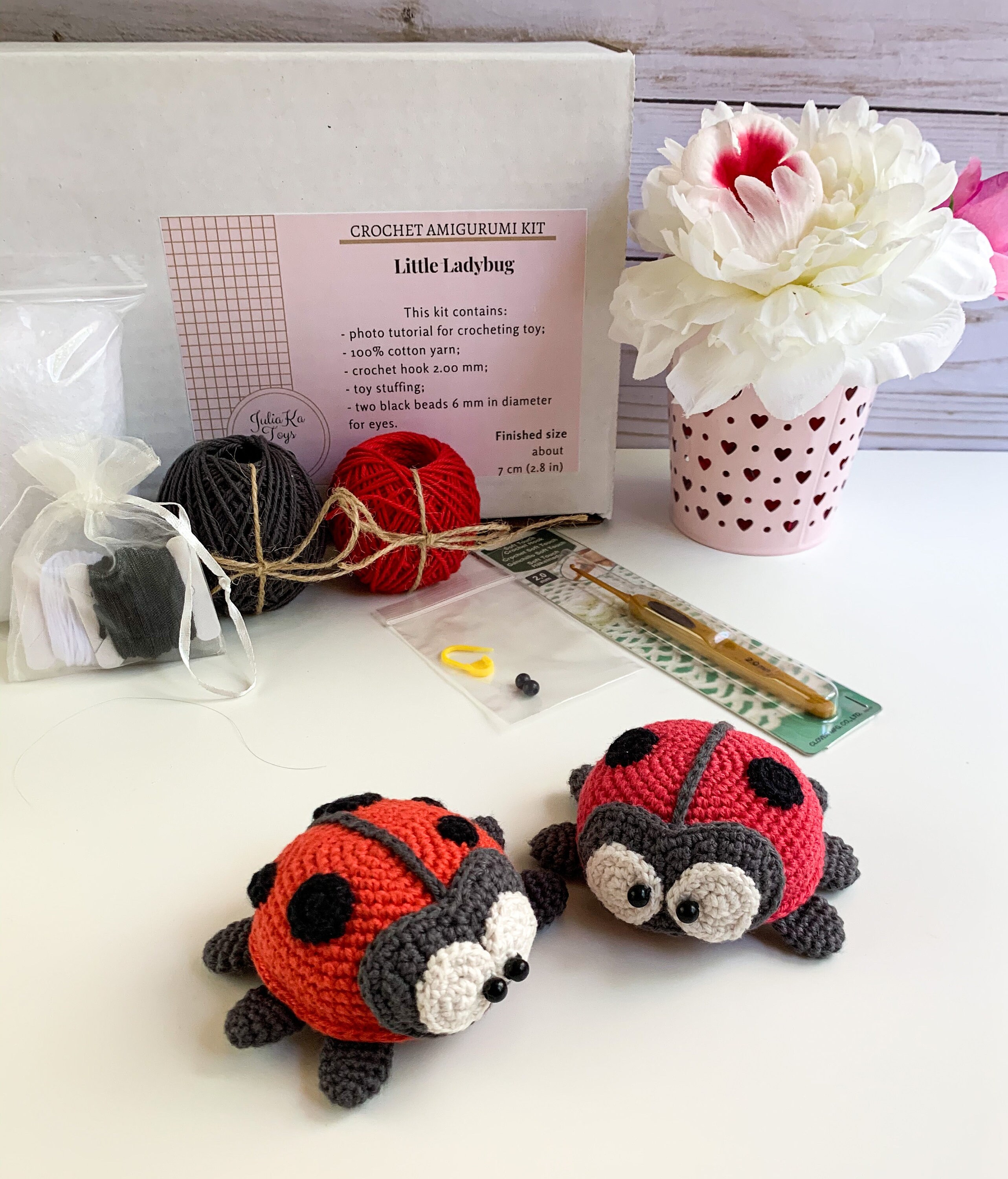 Crochet your own Ladybug Kit Kits & How To Sewing & Fiber etna.com.pe