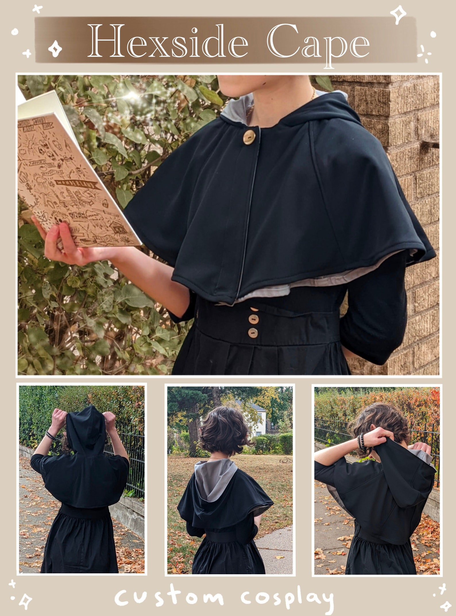 Custom Reversible Cape - the Owl House Cosplay - Etsy