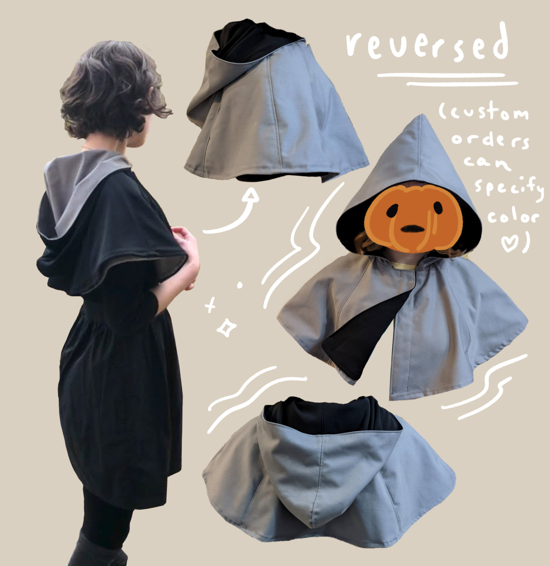 Custom Reversible Cape - the Owl House Cosplay - Etsy