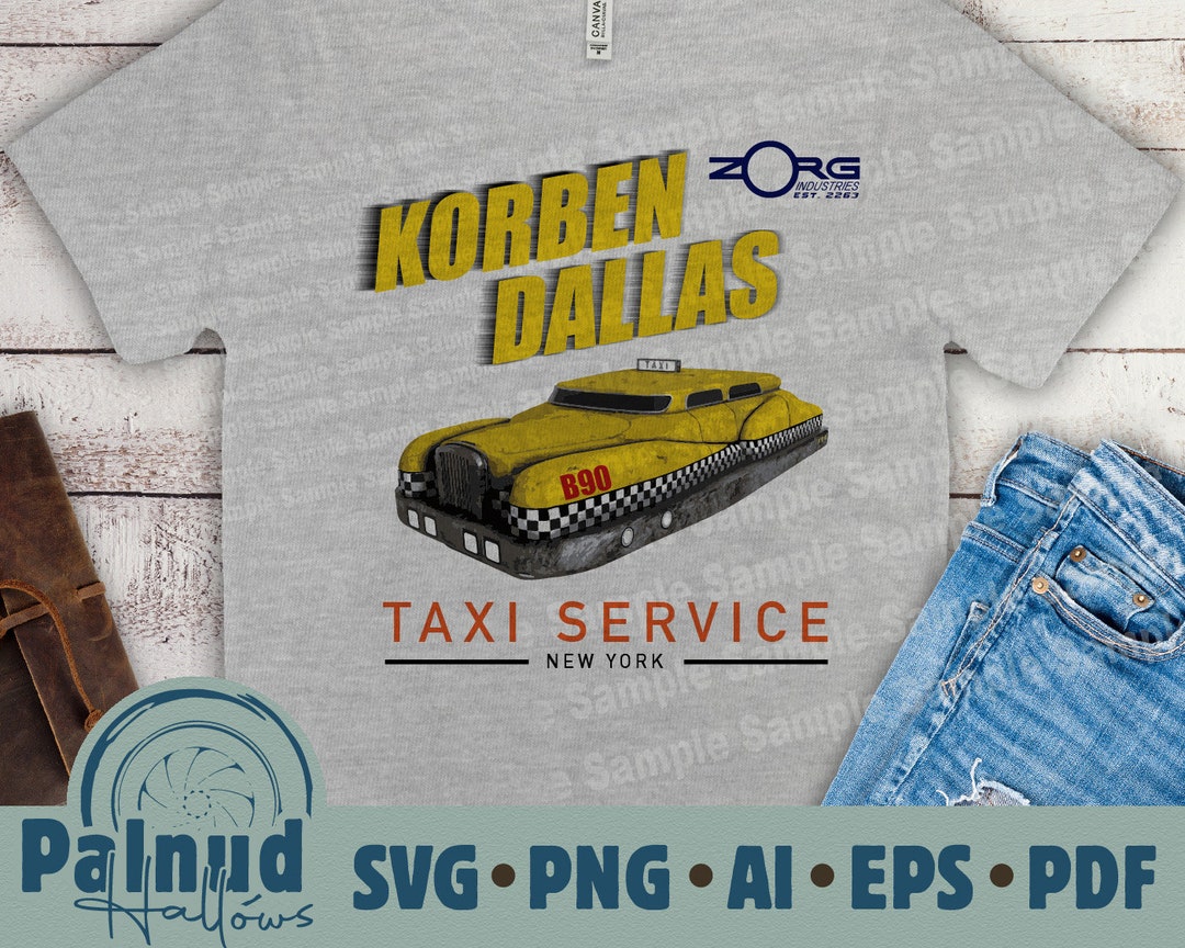 Fifth Element Taxi Sublimation Silhouette Vector SVG PDF Eps Ai Png ...