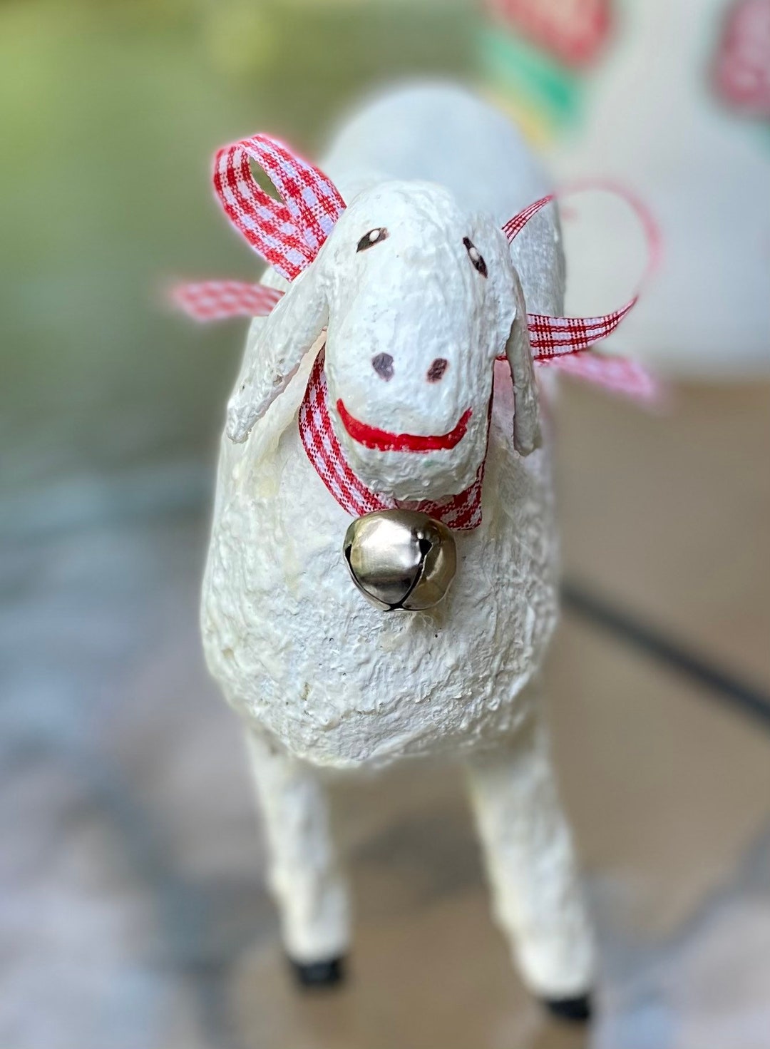 Paper Mache Sheep Figurine Paper Mache Sculpture - Etsy