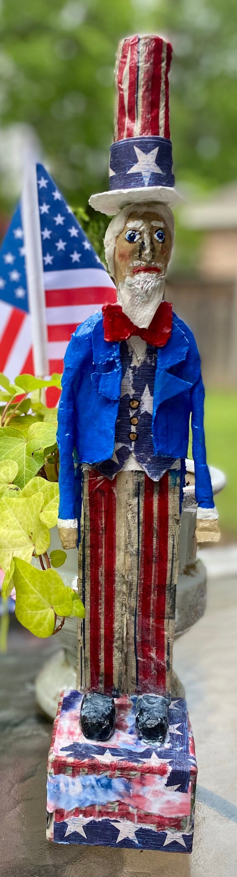 Uncle Sam Figure Paper Mache Art - Etsy