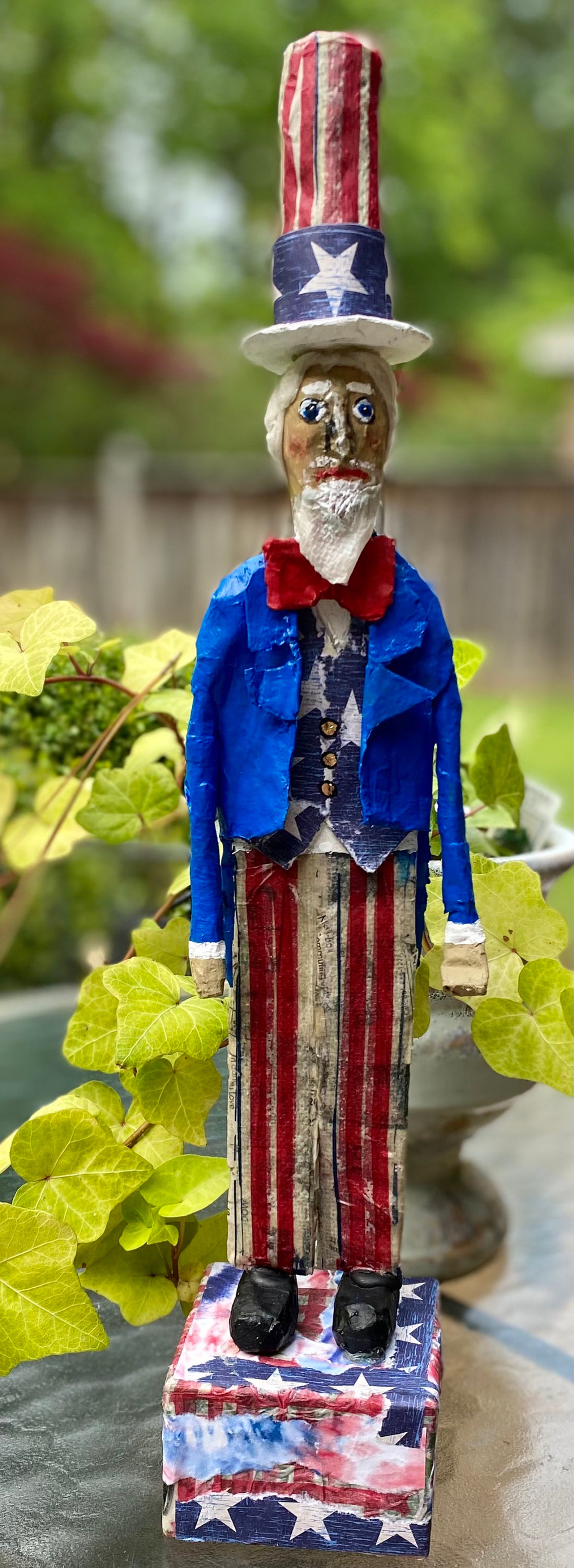 Uncle Sam Figure Paper Mache Art - Etsy