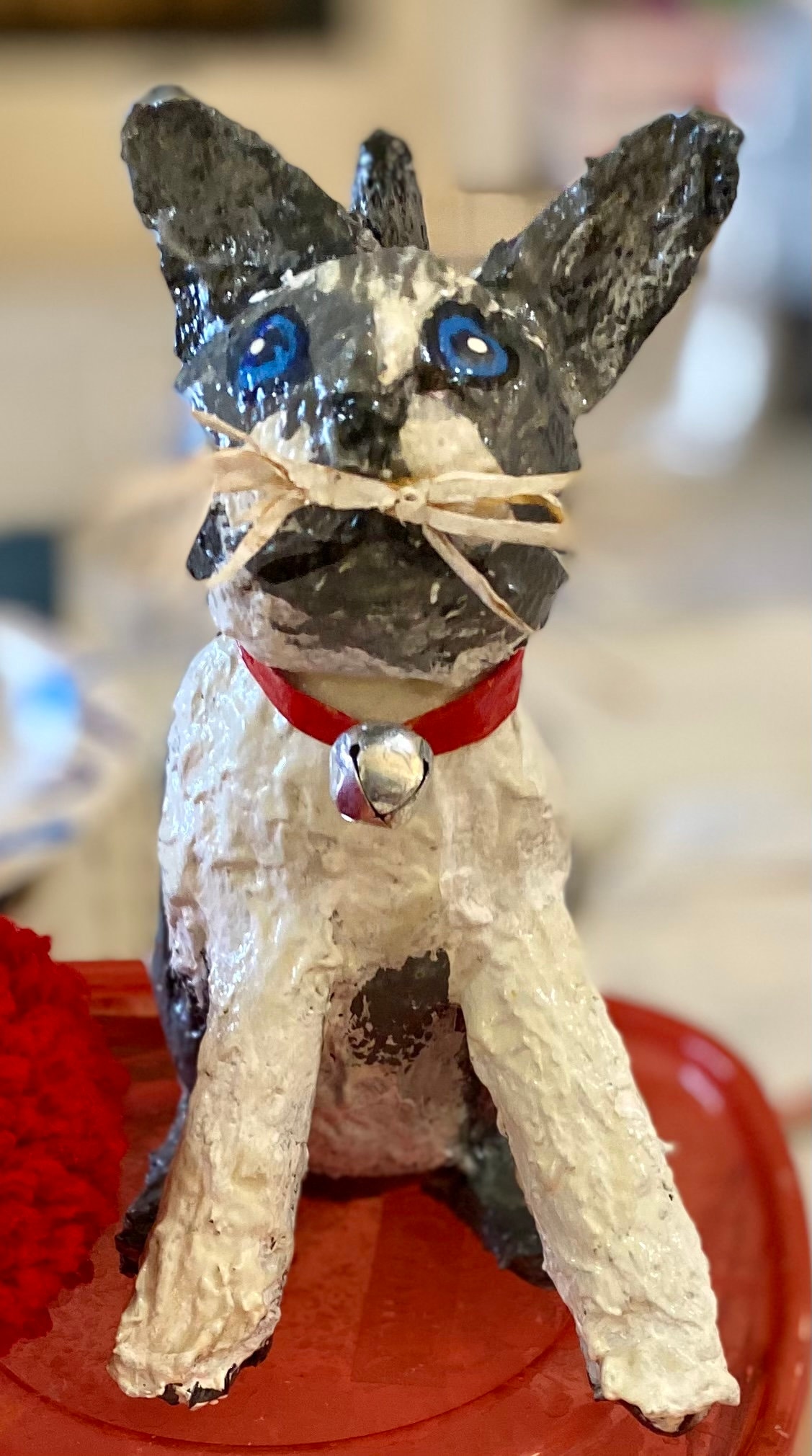 Paper Mache Kitty Cat - Etsy