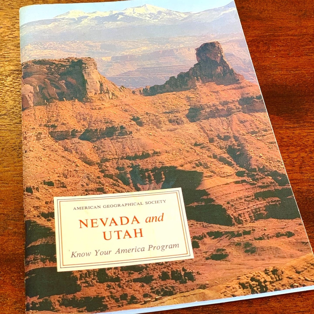 1960s Nevada & Utah Vintage Travel Education Book - Etsy
