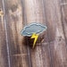 Storm Cloud Enamel Pin - Etsy