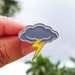 Storm Cloud Enamel Pin - Etsy