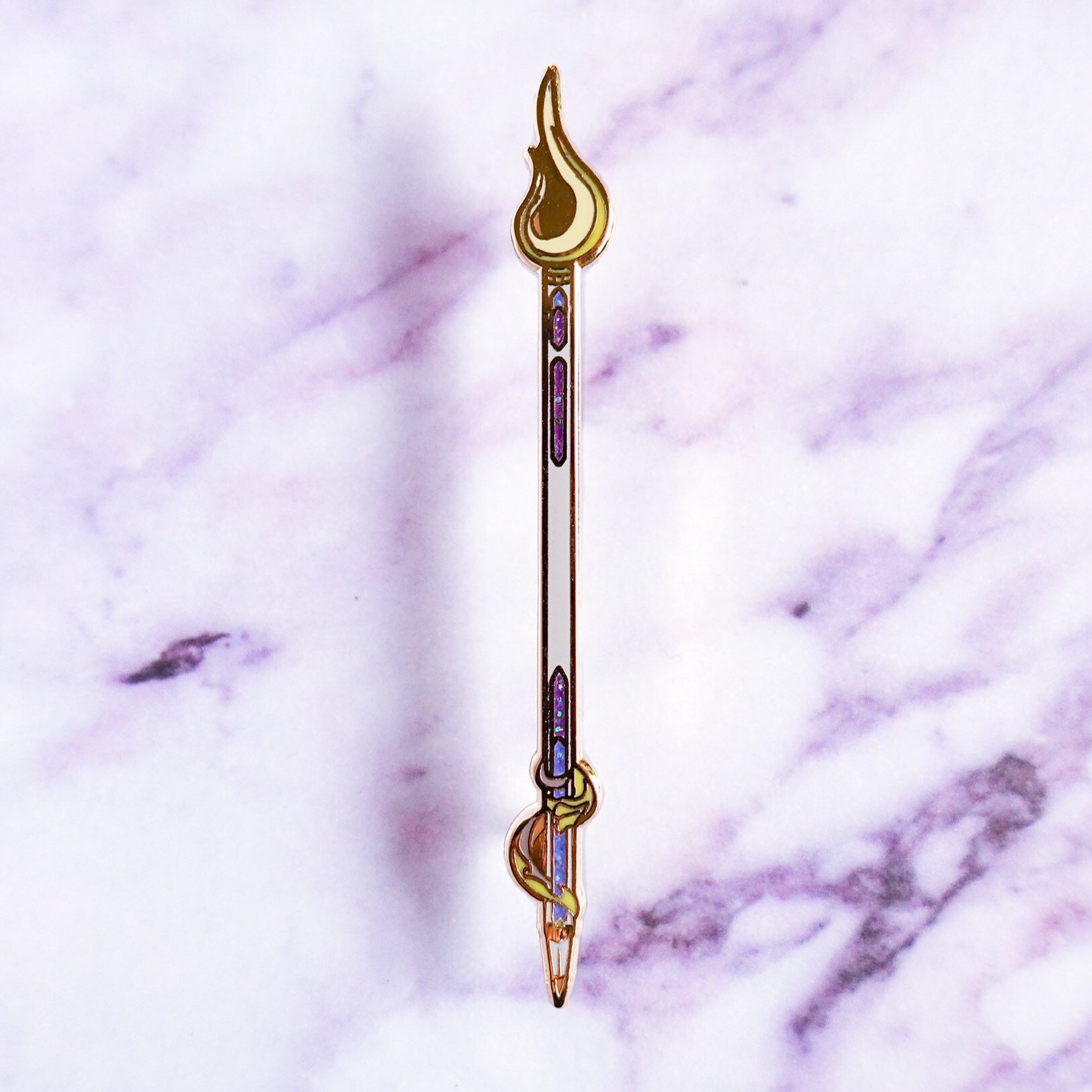 The Queen's Starlight Staff Enamel Pin - Etsy