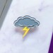Storm Cloud Enamel Pin | Etsy