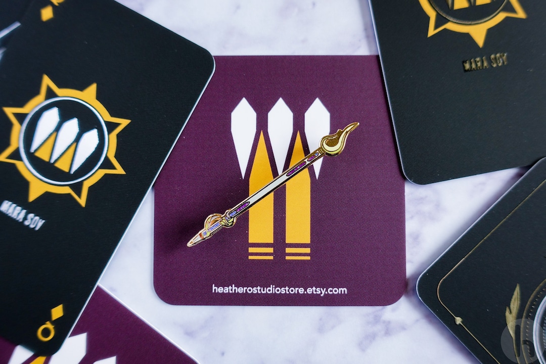 The Queen's Starlight Staff Enamel Pin - Etsy