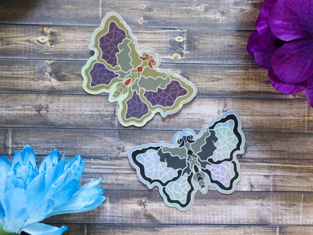 Hive Moth Holographic Stickers - Etsy UK