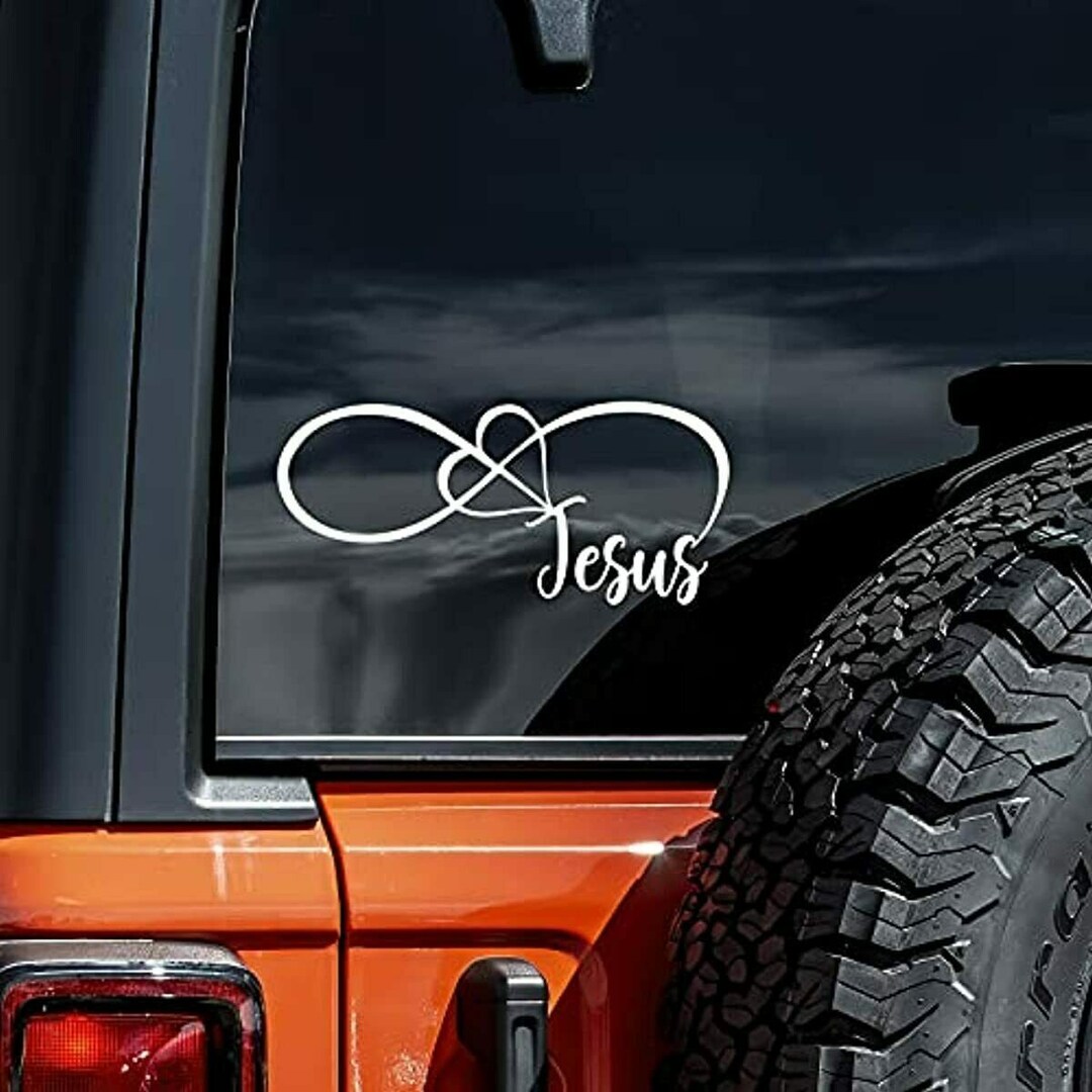 Jesus Infinity Love Decal Vinyl Sticker Auto Car Truck Wall Laptop - Etsy