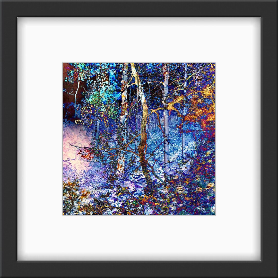 Magischer Wald Wanderbaum I: Blau - Etsy.de