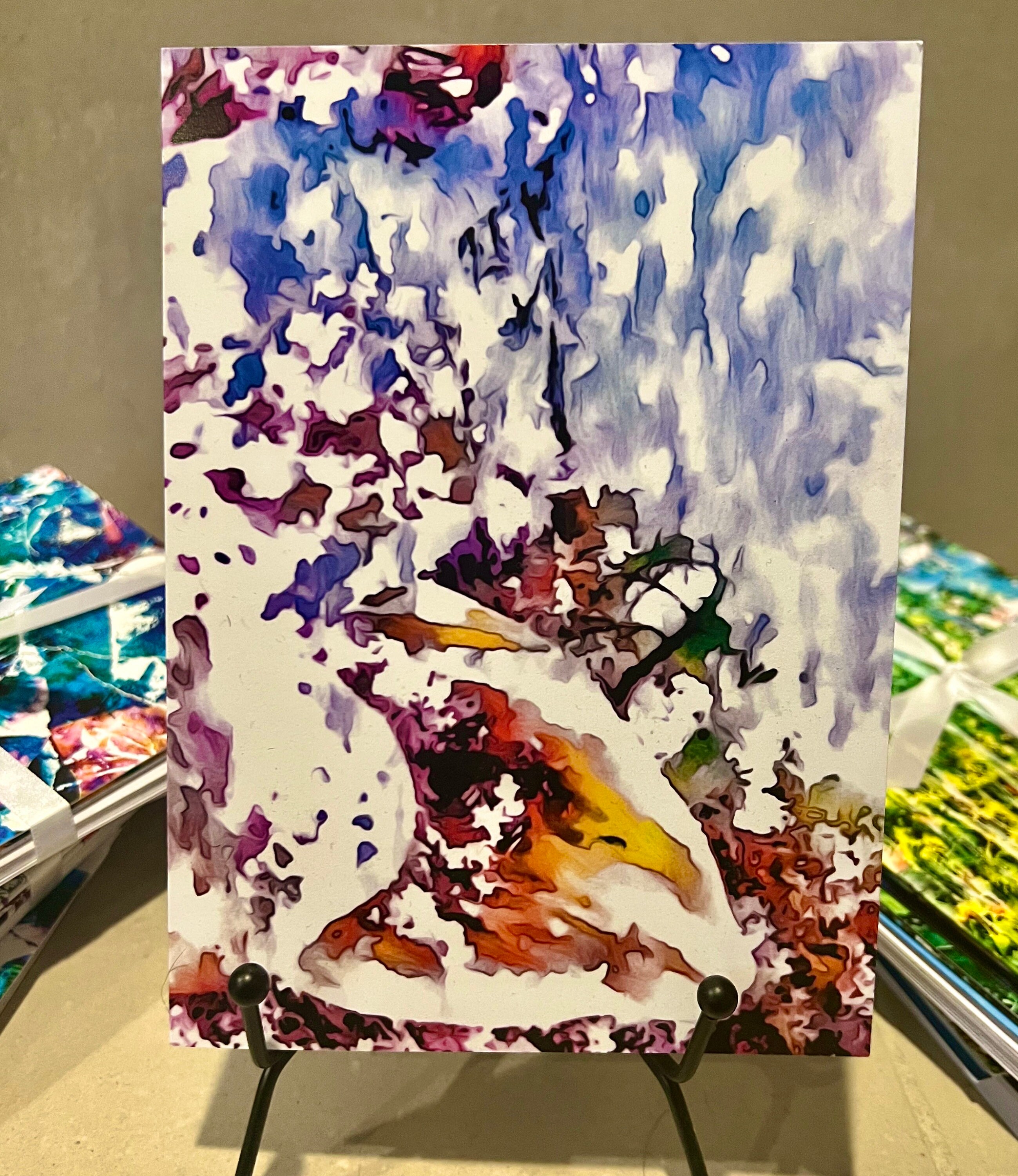 New "abstract Nature Art Set" of Eight Individual Greeting Cards - Etsy