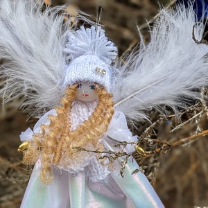 HANGING ANGEL, RED Angel, Hanging Figurine, Christmas Angel, - Etsy