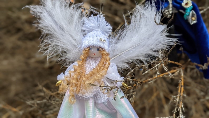 HANGING ANGEL, RED Angel, Hanging Figurine, Christmas Angel, - Etsy