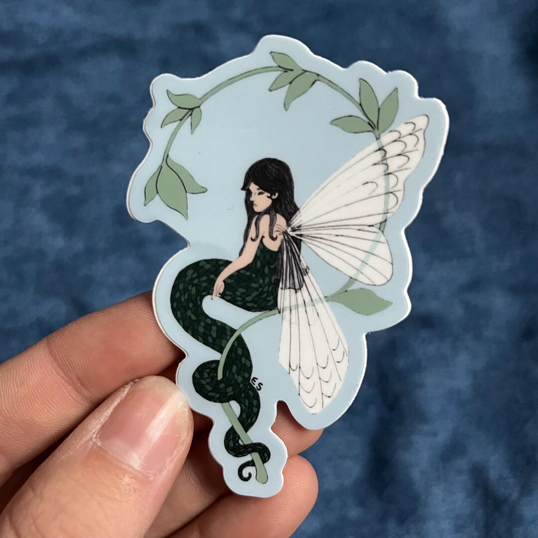 Snake Fairy Sticker - Etsy