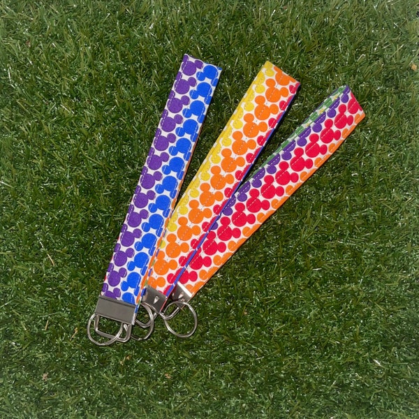 Mickey Mouse Wristlet Keychain - Etsy