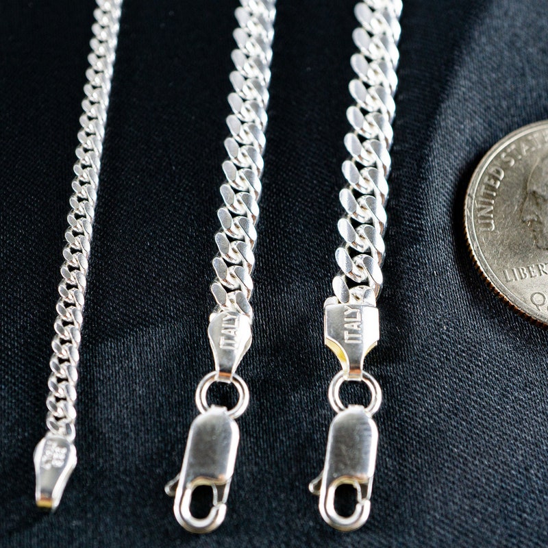 Silver Chain Necklace - Etsy