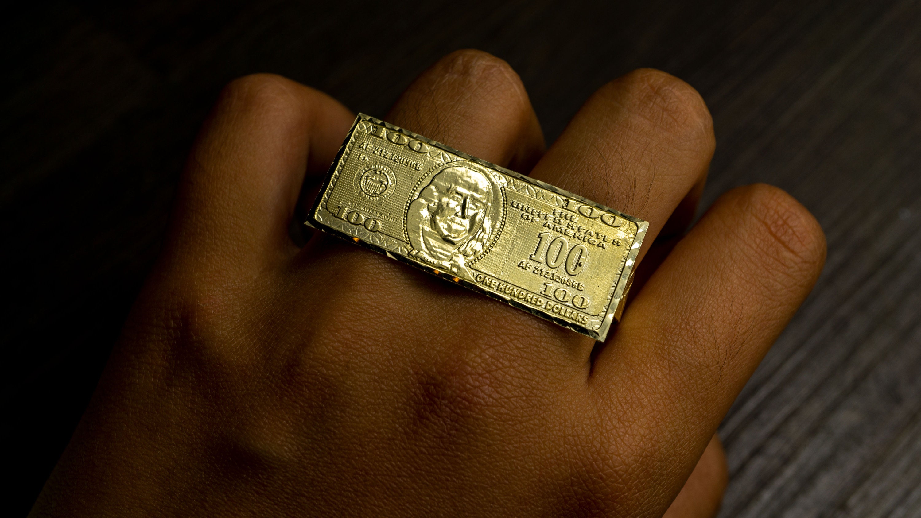 Authentic 10K GOLD Ring Knuckle Bar Multi 2 Finger Ring - Etsy