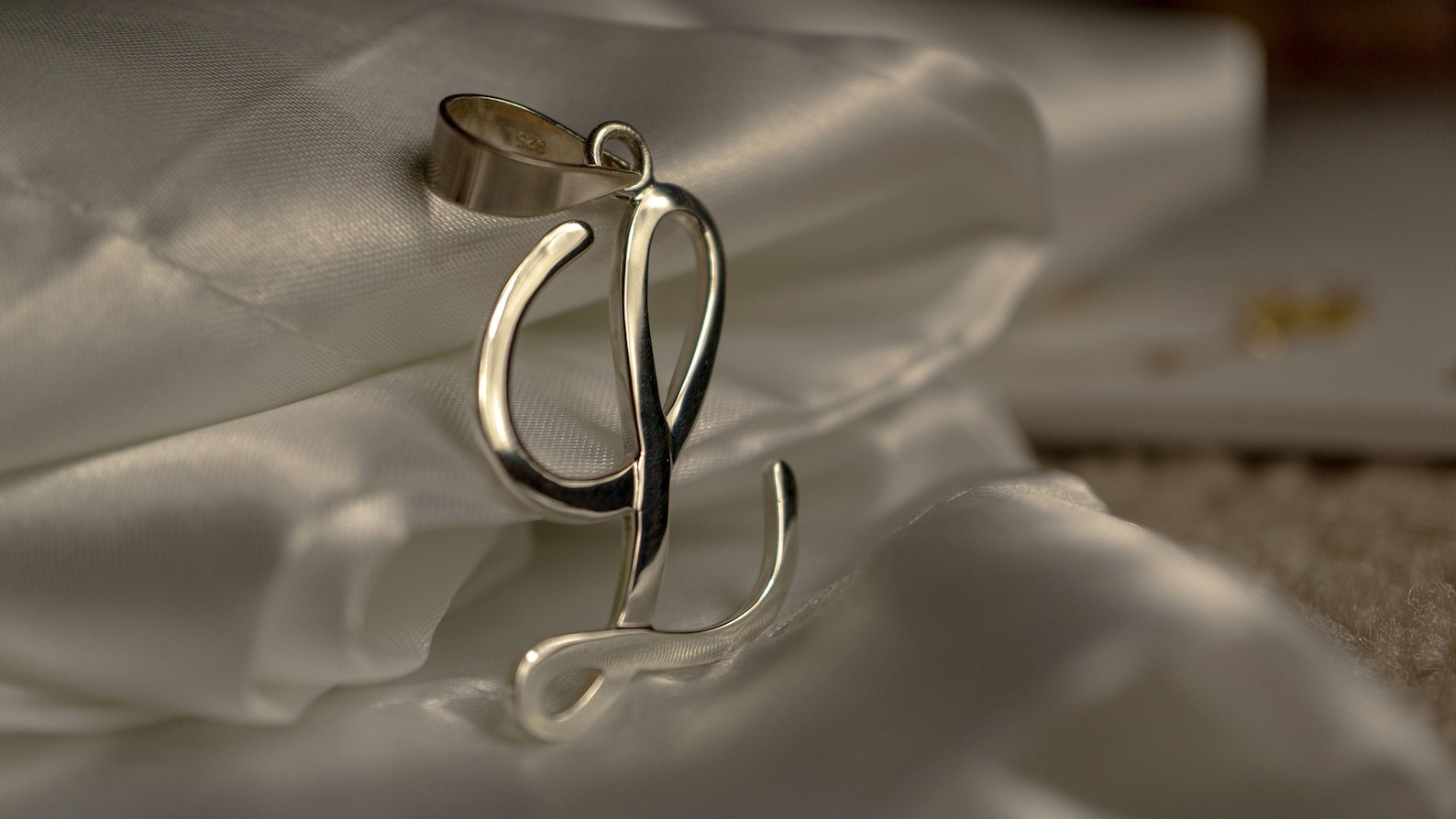 Sterling Silver Script Initial Letter Alphabet Handmade Charm - Etsy