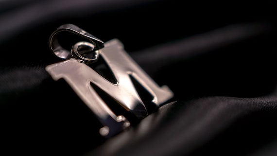 Sterling Silver Block Initial Alphabet Letter 1/2 | Etsy