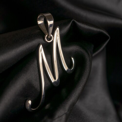 Sterling Silver Block Initial Alphabet Letter 1/2 - Etsy