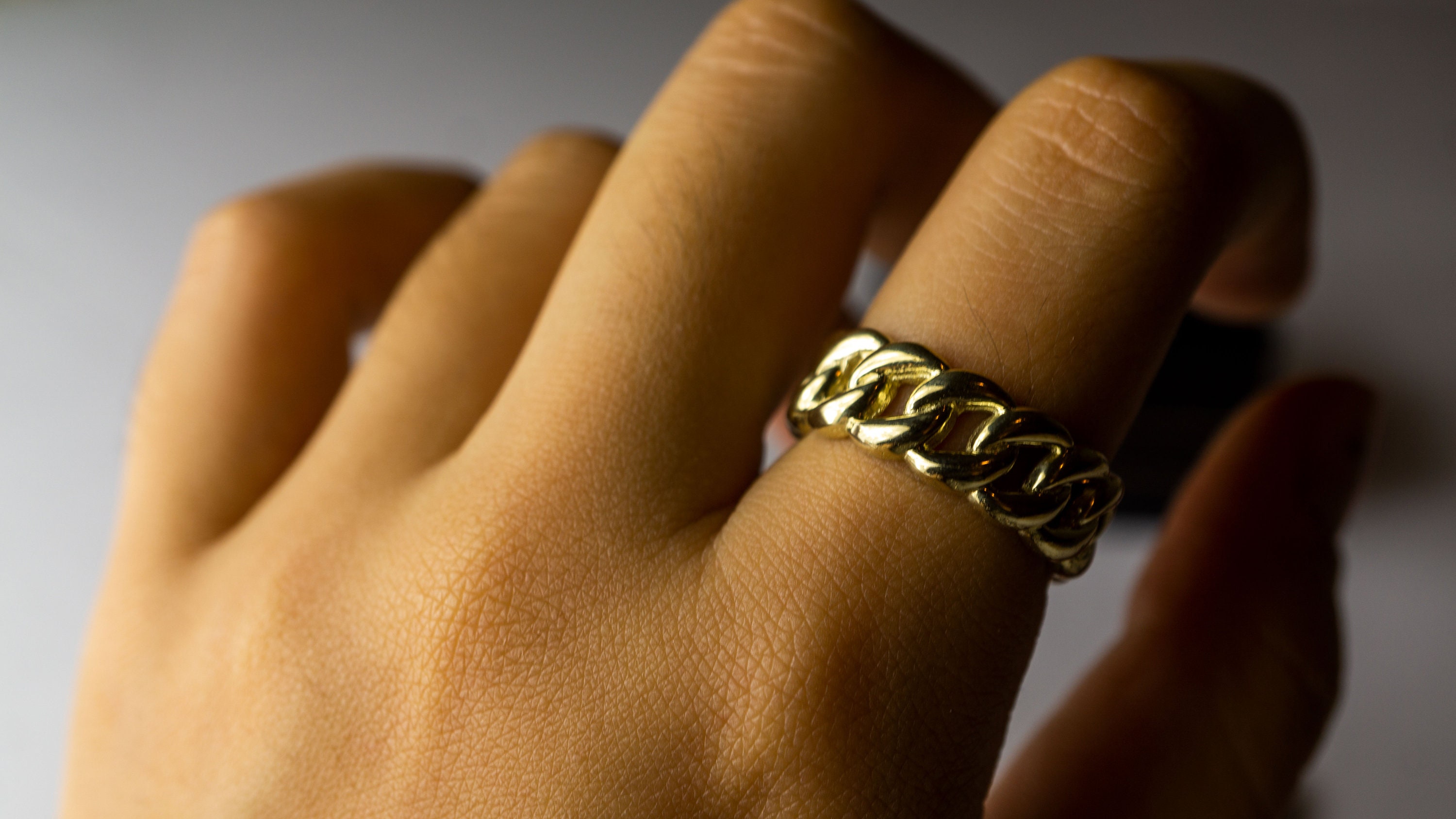 Authentic 10k Solid Gold Miami Cuban Link Ring 4 Sizes - Etsy