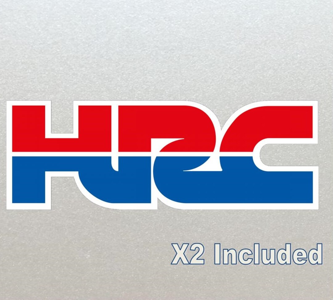 HRC Honda Racing Bike, Motor Bike Stickers Set X 2 Included - High ...