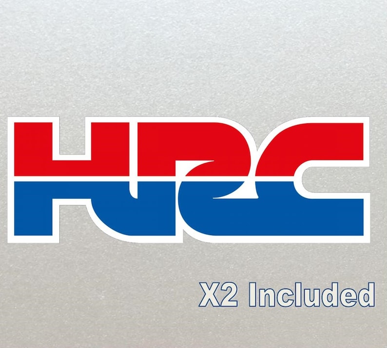 HRC Honda Racing Bike, Motor Bike Stickers Set X 2 Included - High ...