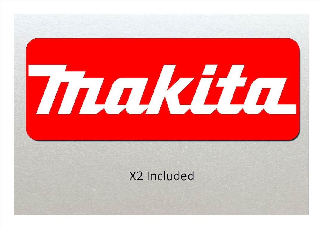 Large Makita 21cm Stickers X 2 Red & White Toolbox, Tool Chest, Cars ...
