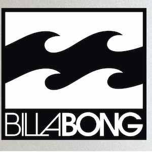 Billabong Custom Mixed, Surf Board Stickers Set X 4 Car, Bike, Skate ...