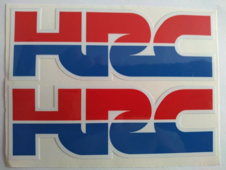 HRC Honda Racing Bike, Motor Bike Stickers Set X 2 Included - High ...