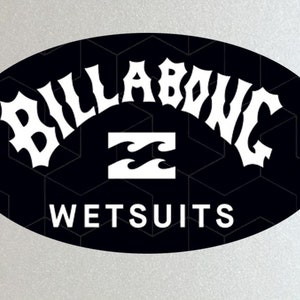 Billabong Custom Mixed, Surf Board Stickers Set X 4 Car, Bike, Skate ...