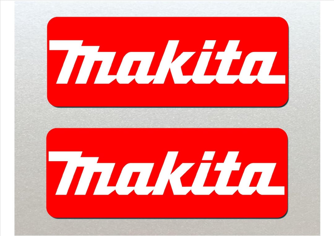 Makita 15cm Stickers X 2 Red & White Toolbox, Tool Chest, Cars, Vans ...