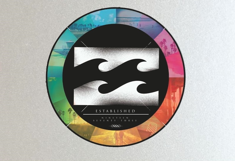 Billabong Custom Mixed Surf Board Stickers Set X 4 Car Bike | Etsy