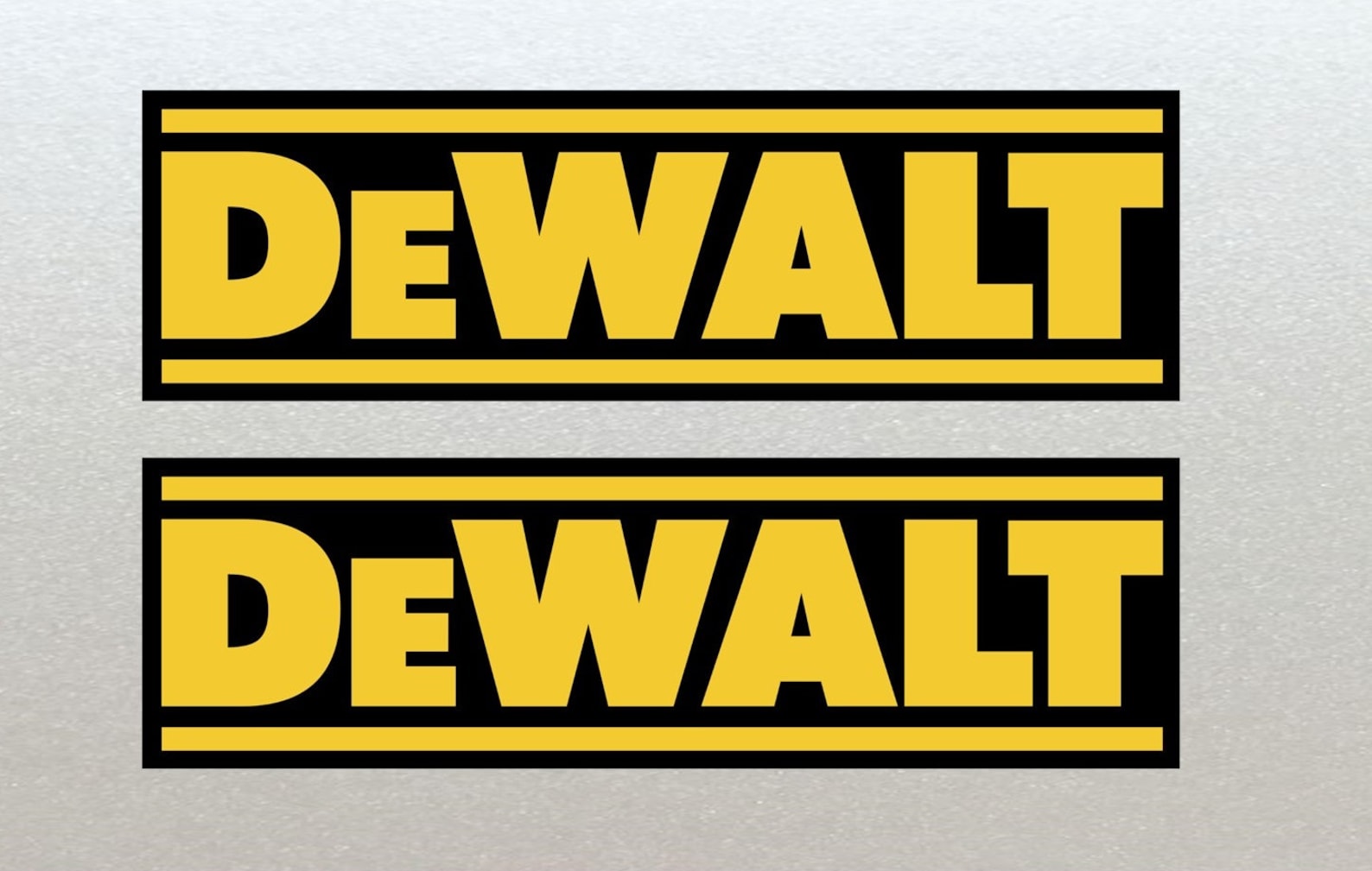 Large Dewalt Black & Yellow 21cm Stickers (210mm) X 2 - Toolbox, Tool ...