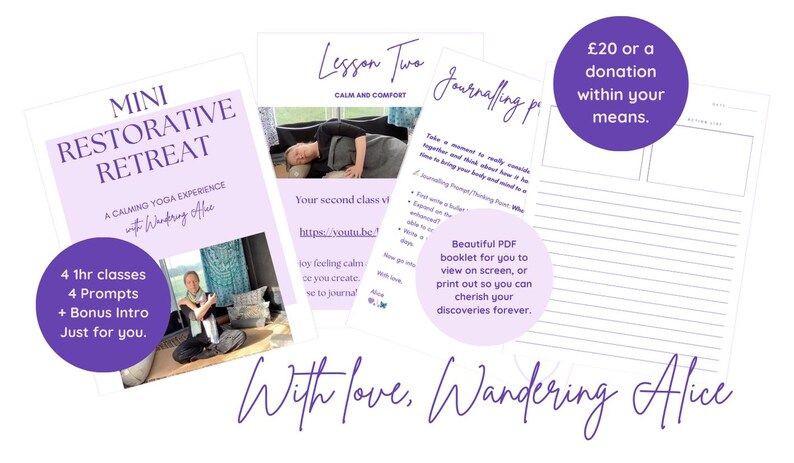 Mini Restorative Retreat: A Calming Yoga and Journalling Experience. - Etsy