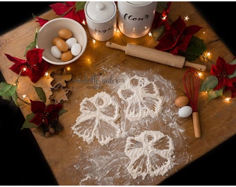 INSTANT DOWNLOAD Baker's Angel Flour Angel Digital Background for Ps ...